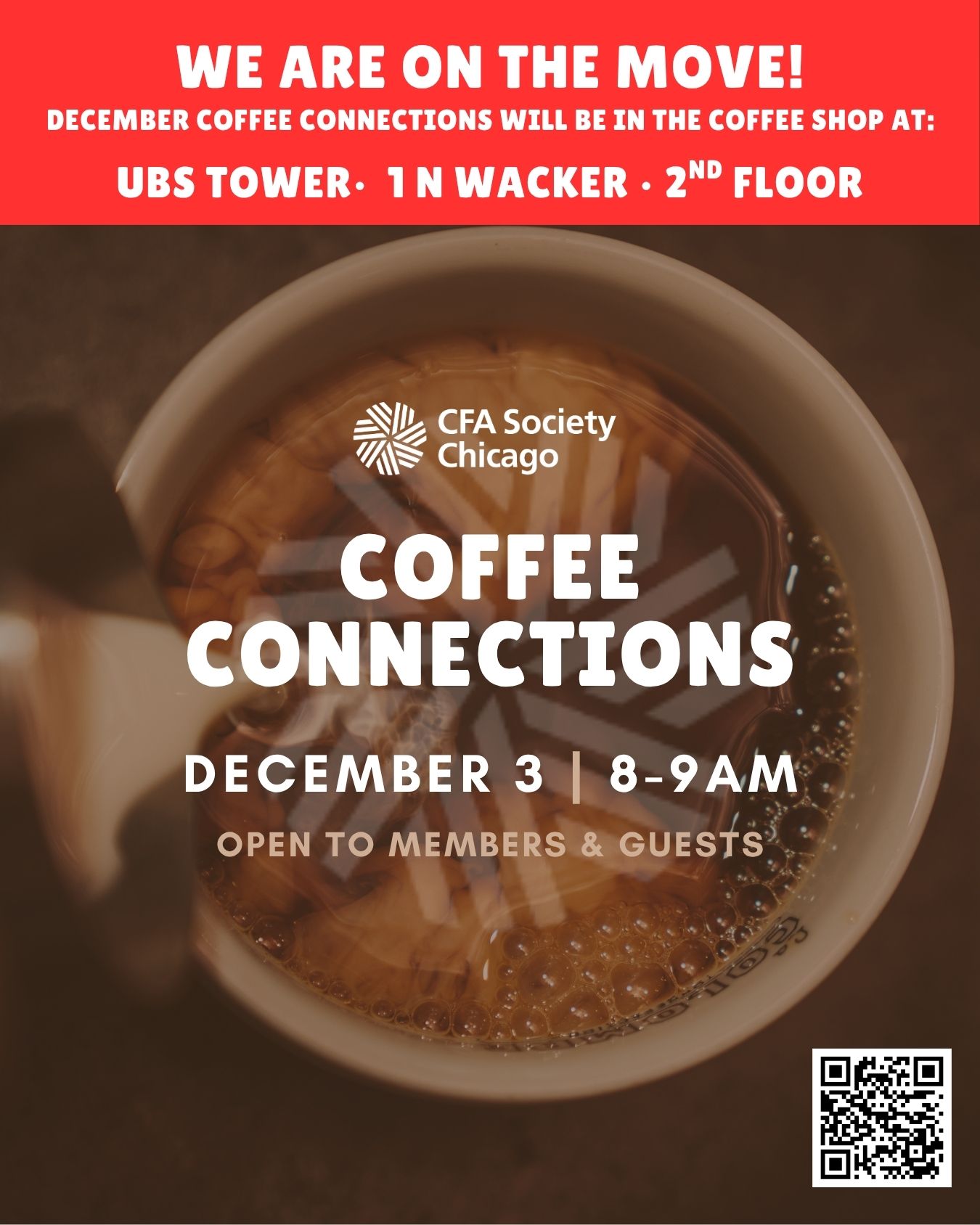 Display event - Coffee Connections at UBS TOWER 1 N. Wacker